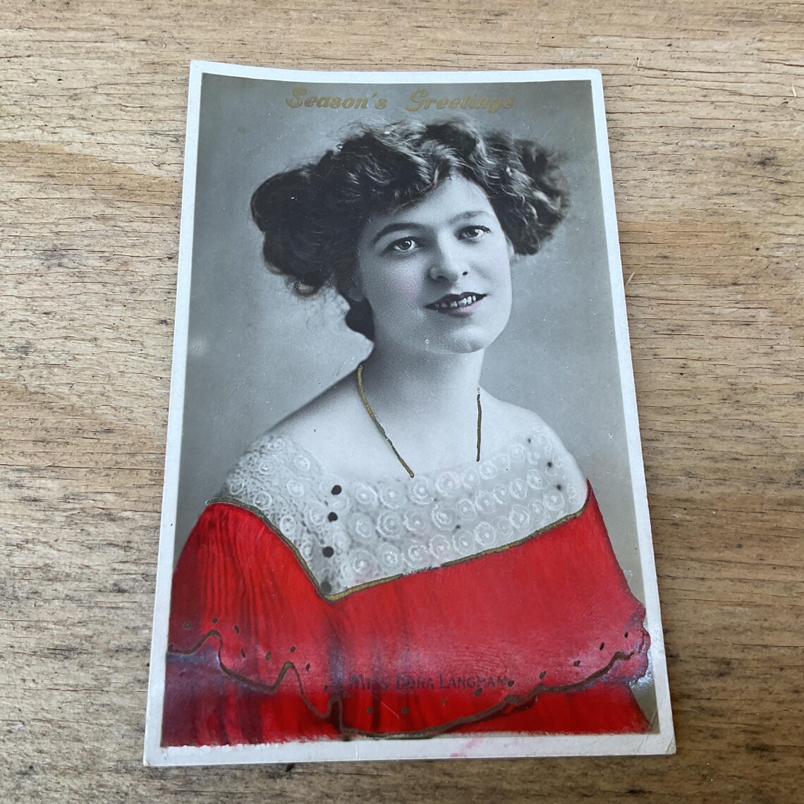 Set of 6 Coloured Vintage Victorian Postcards - Ladies - Etsy