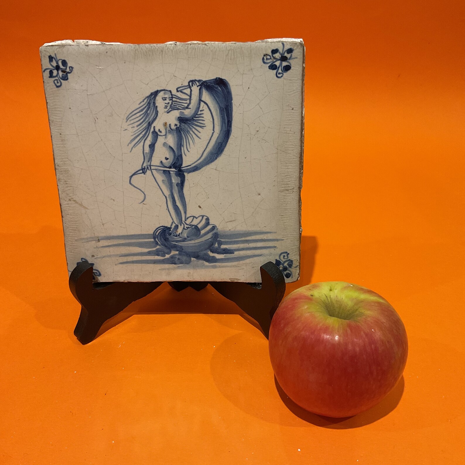 Rare 17th Century Delft Tile With a Large Central Painting of - Etsy