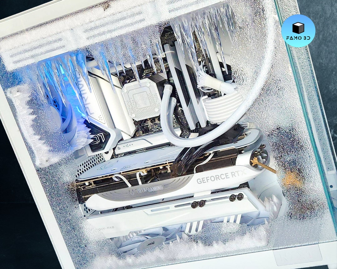 Permafrost PC Fan Shroud by Famo3d, Ice Fan Shroud, 120mm & 140mm Fan ...