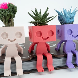 Shelf Sitter Robot Planter, Robbie the Robot Planter, Succulent Pot - Etsy