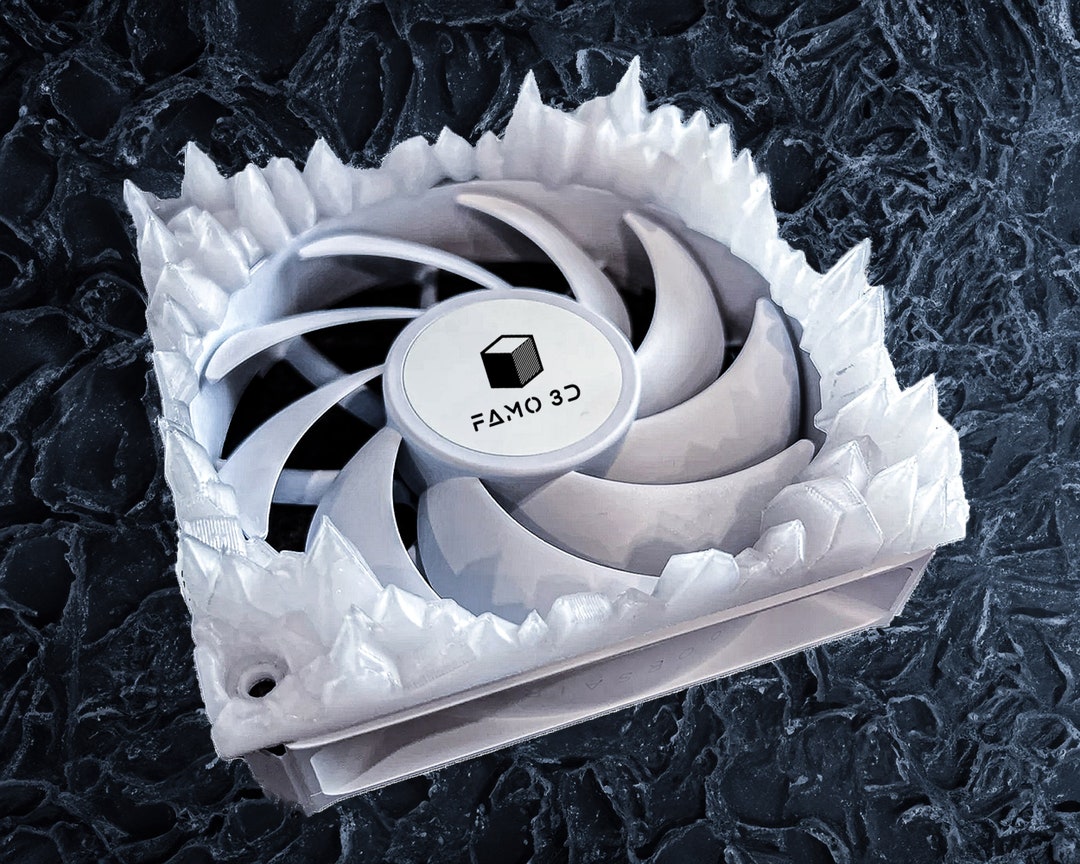 Permafrost PC Fan Shroud by Famo3d, Ice Fan Shroud, 120mm & 140mm Fan ...