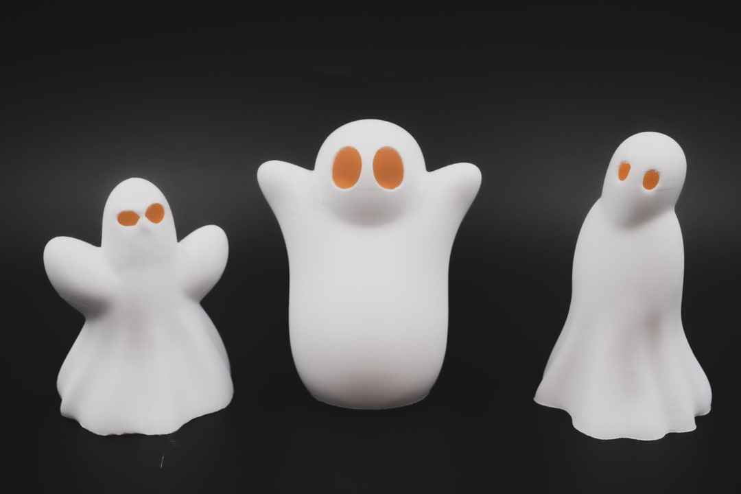Ghost Halloween Decoration Trio, Funny Vintage Ghost Trio, Electronic ...