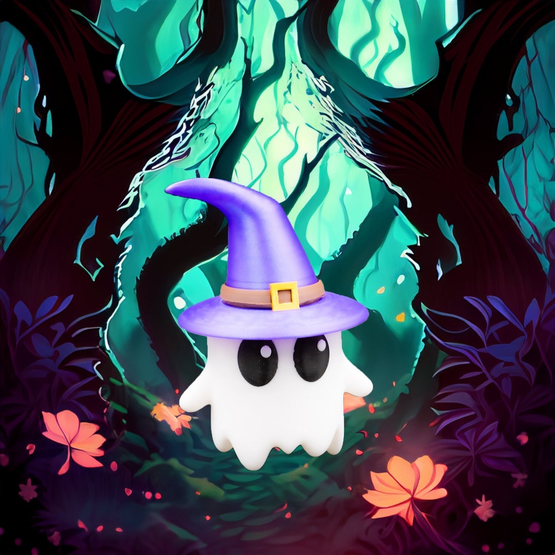 Cute Magical Ghost, Gamer Desk Ghost, Pick Your Colors - Etsy