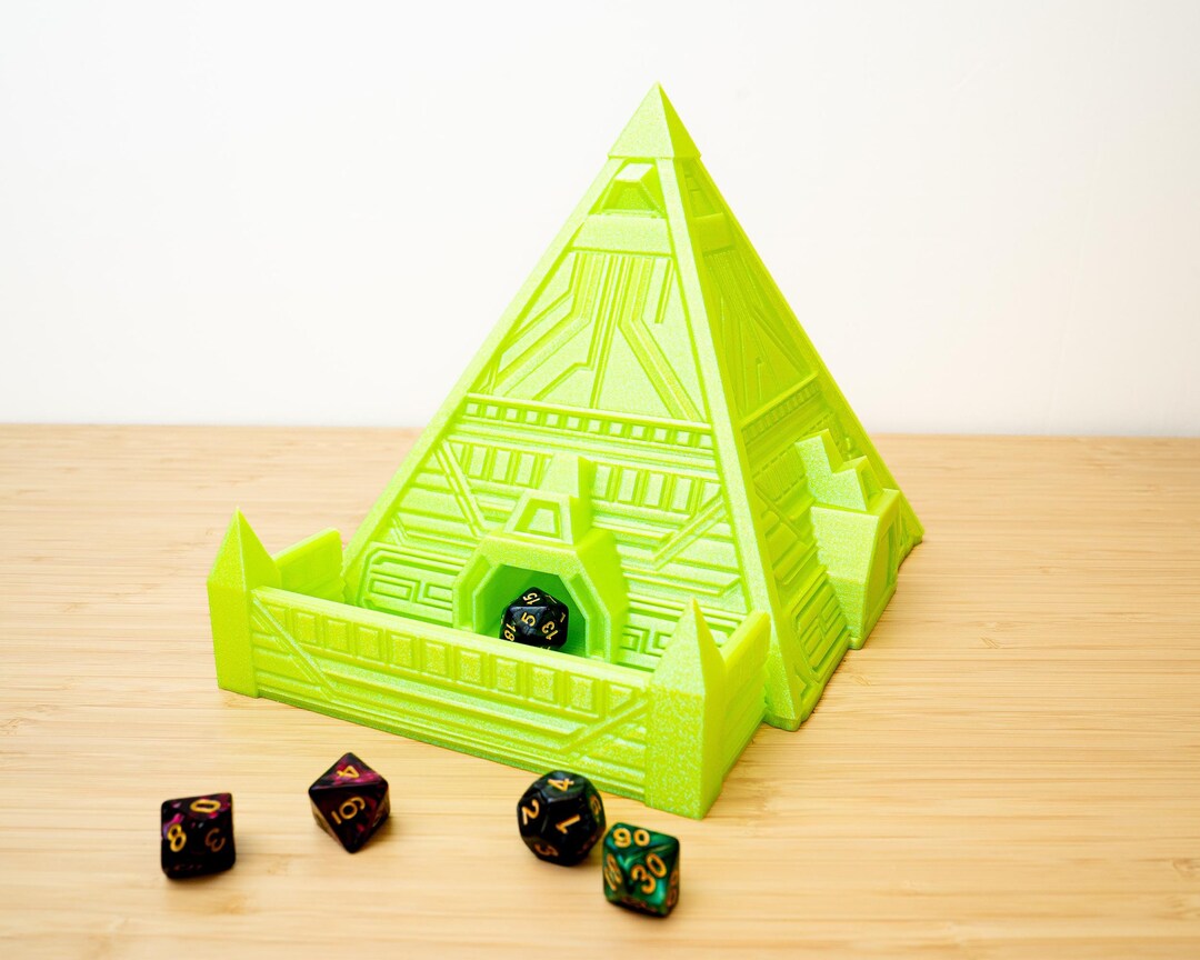 Alien Pyramid Dice Tower - 3D Printed - Sci Fi RPG Gaming Accessory - Etsy
