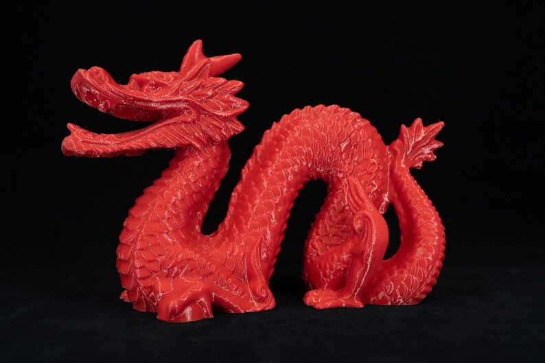 Chinese Dragon 龙 Statue Red Dragon Statue - Etsy