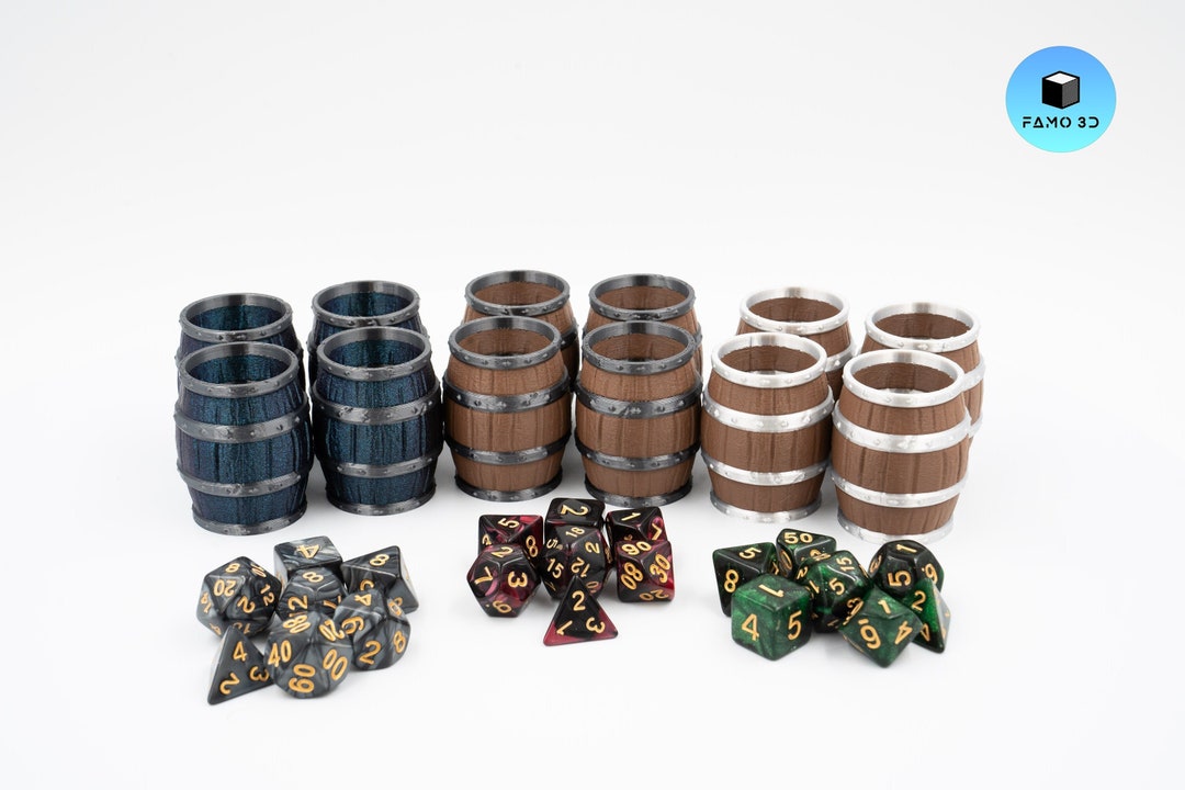 Dice Cup Mini Barrels | Medieval Barrel Dice Cup | Tabletop RPG Gift - Etsy