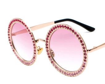 Oversized Round Glasses - Etsy