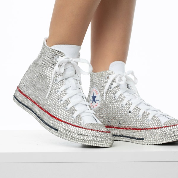 Converse Shoes With Pearls and Rhinestones - Etsy