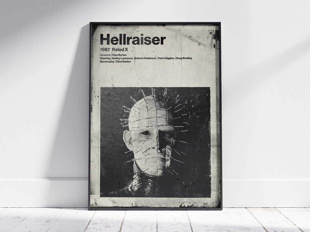 Hellraiser Retro Movie Poster. Vintage Style Tribute Print of This ...