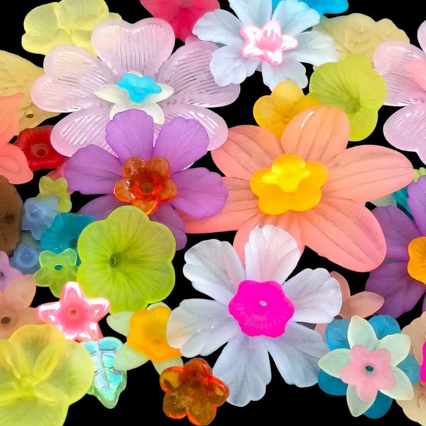 Acrylic Flower Beads - Etsy