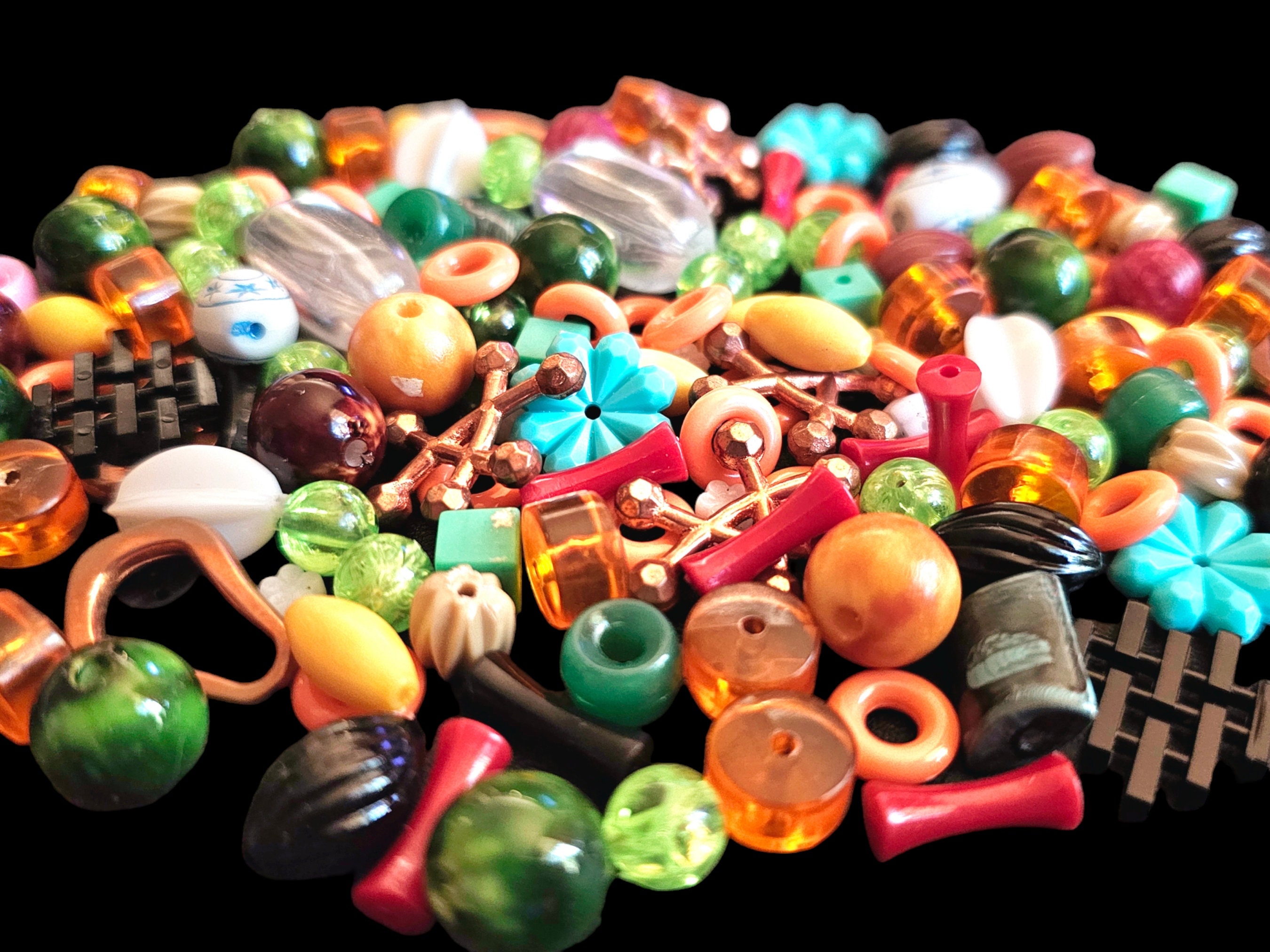 Vintage Beads Mix YOU CHOOSE. Mid Century Style Beads, Fun, Funky ...