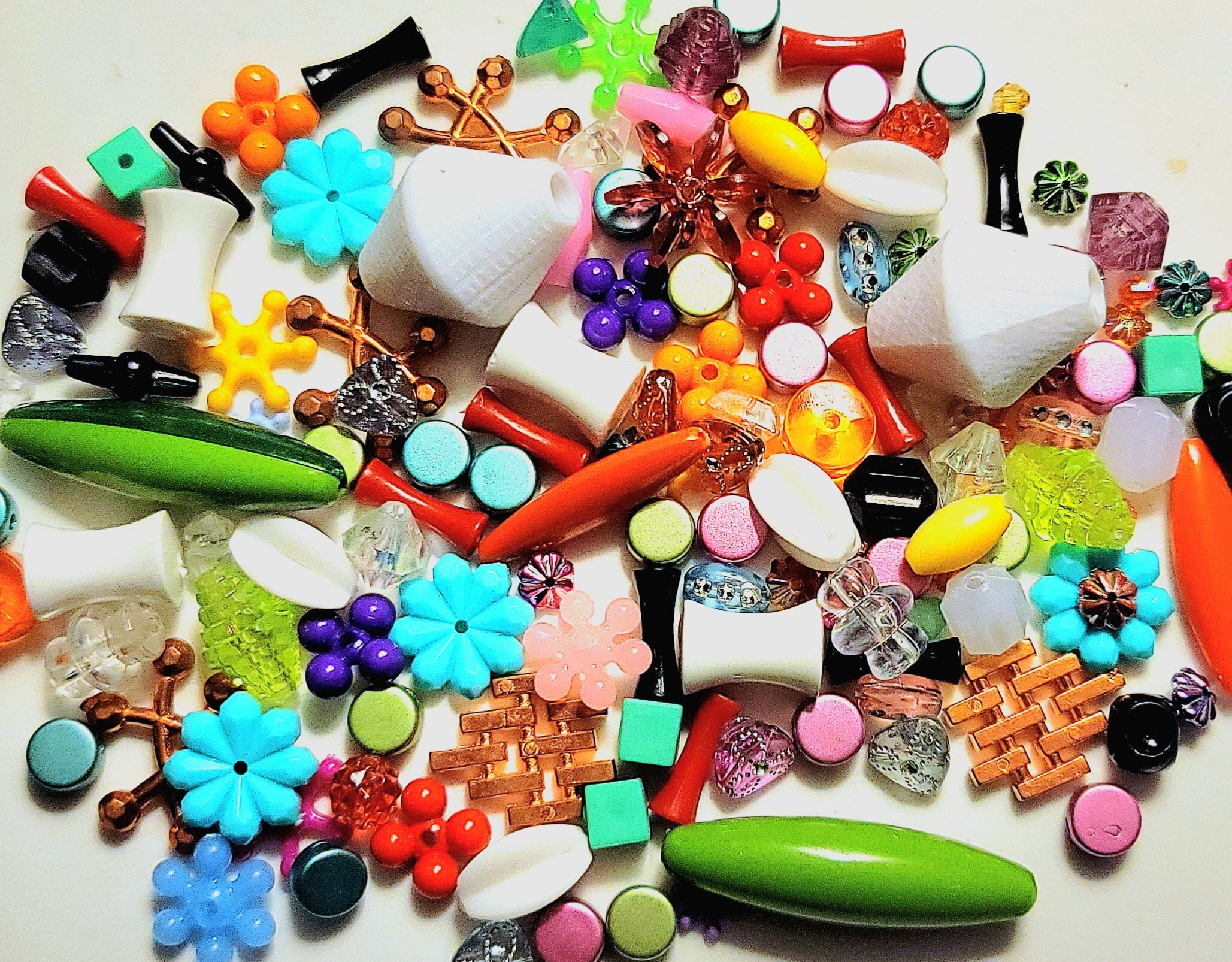 Vintage Beads Mix YOU CHOOSE. Mid Century Style Beads, Fun, Funky ...