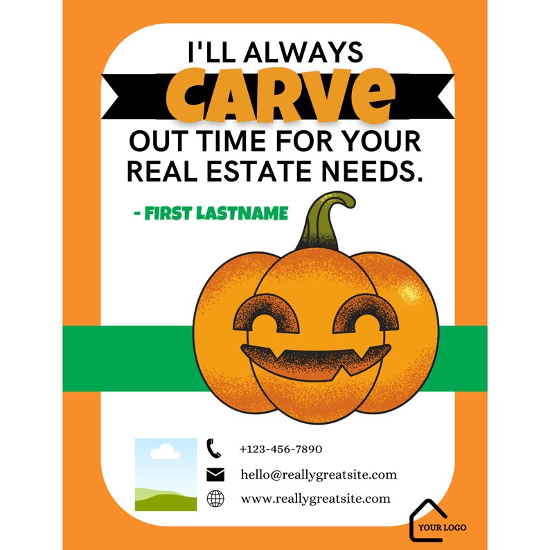 Real Estate Pop by Tags | Halloween | Custom Print Out | Pumpkin Tags ...