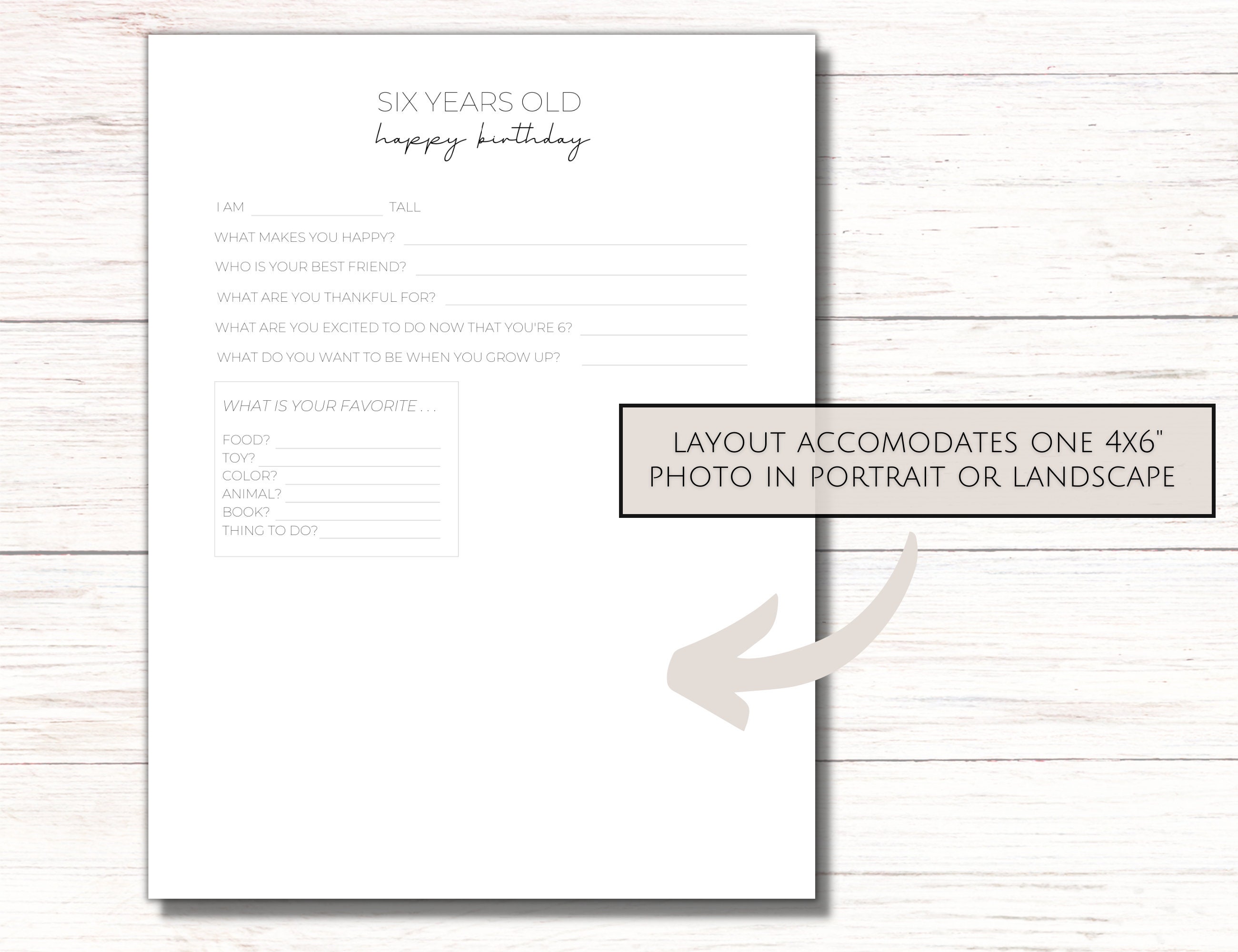 Printable Minimalist Baby Book EXTENSION, 3-10 Years Old, Childhood ...