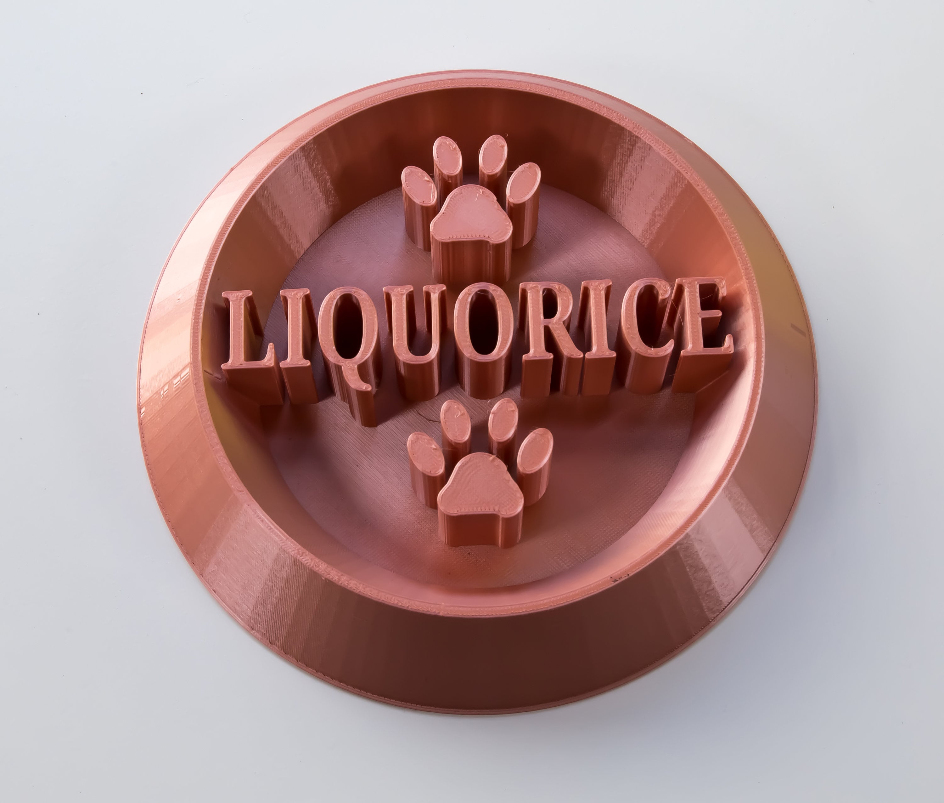 Custom Pet Bowl - Slow Feeder Dog and Cat Bowl With Personalized Text ...