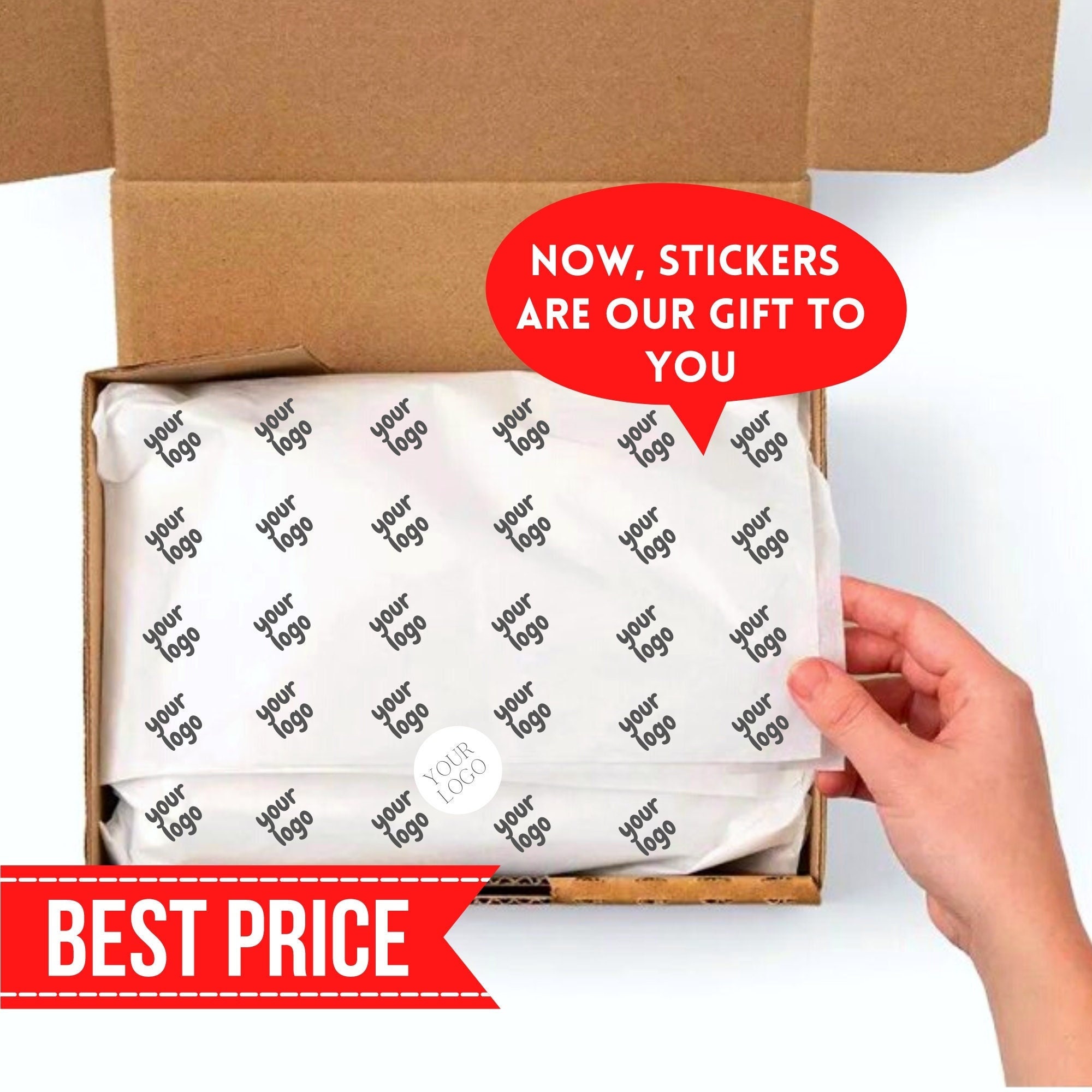 1000pcs flower packaging, tissue paper, wrap paper, custom tissue paper ...
