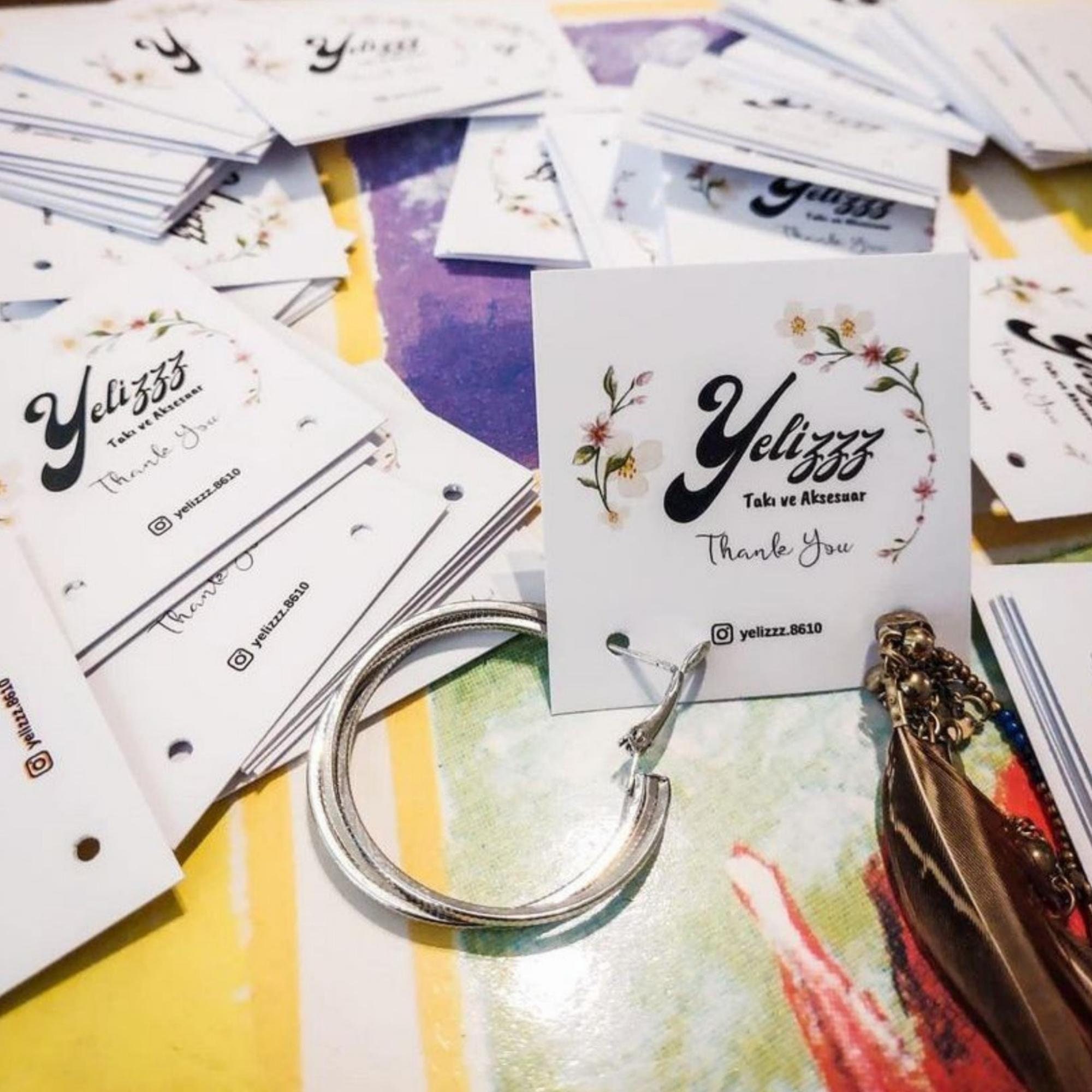 50pcs Custom Earring Cards Earring Cards With Logo Custom - Etsy