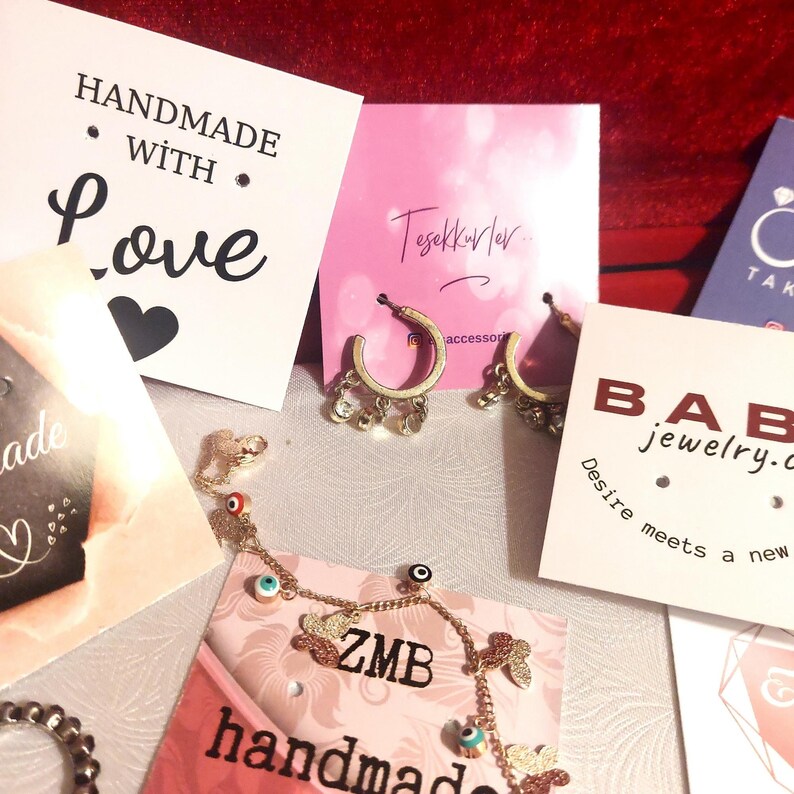 50pcs Custom Earring Cards Earring Cards With Logo Custom - Etsy