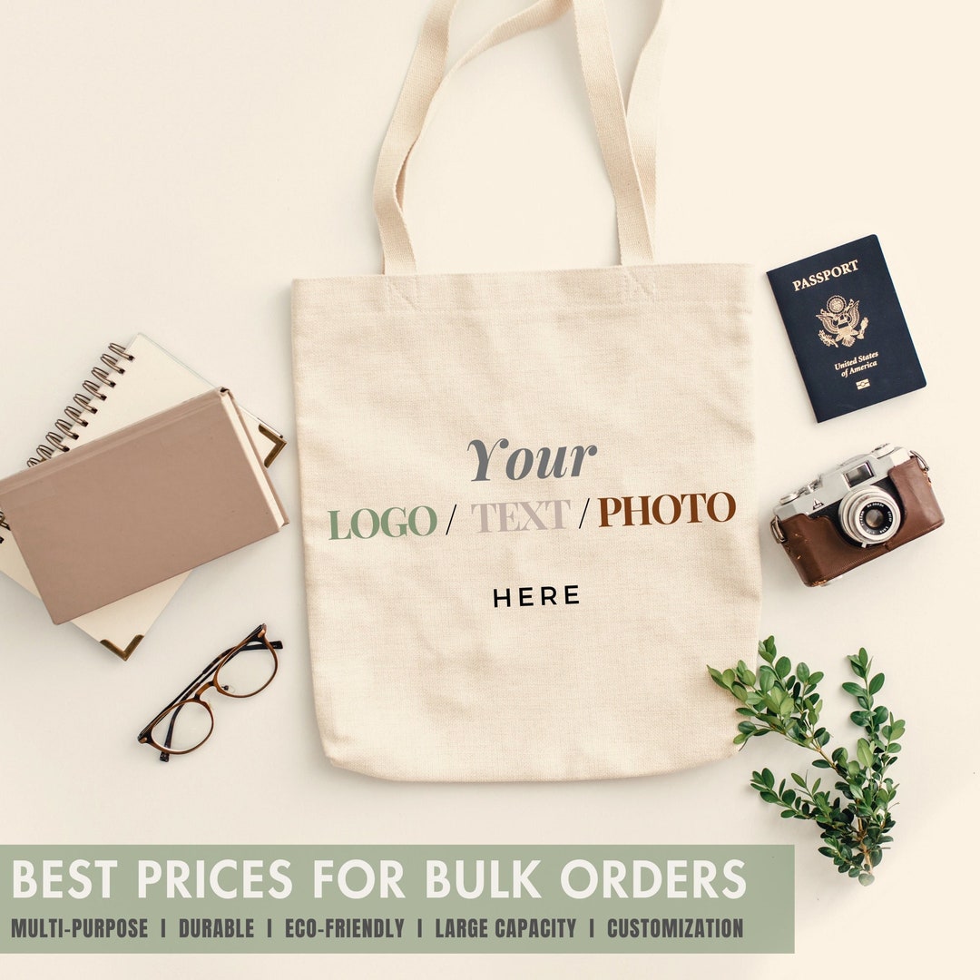 Custom Tote Bags Promotional Tote Bag Canvas Shoulder Bag - Etsy Italia
