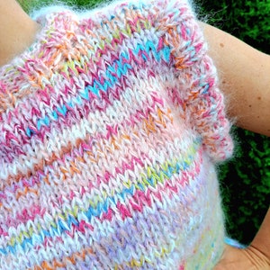 KNITTING PATTERN Vest.zerowaste Knitting Pattern Vest.scrapyarn ...