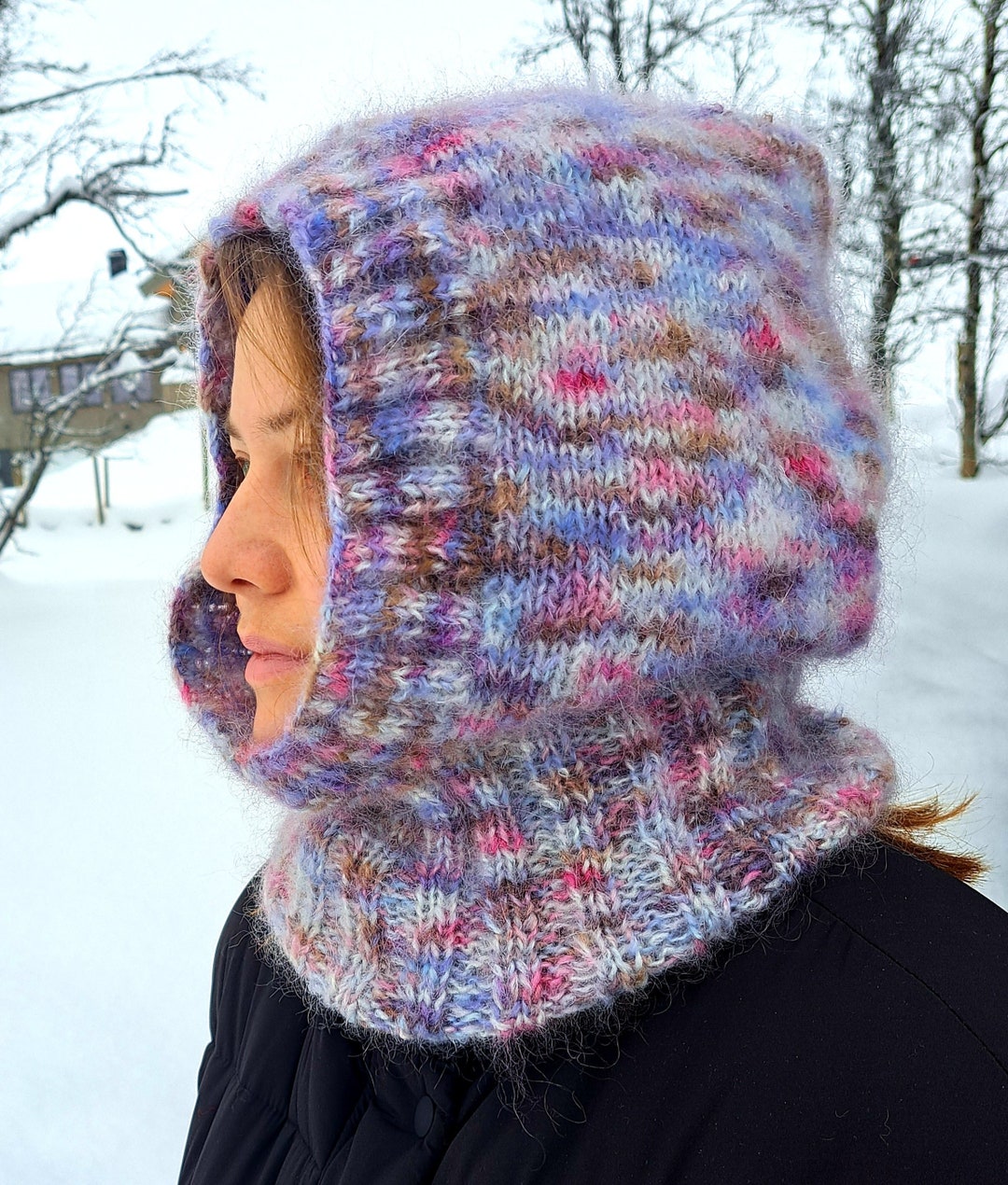 KNITTING PATTERN BALACLAVA Bonnie Knitting Pattern Balaclava Zerowaste ...