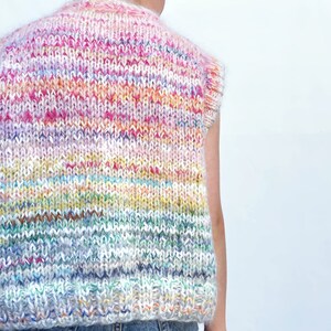 KNITTING PATTERN Vest.zerowaste Knitting Pattern Vest.scrapyarn ...