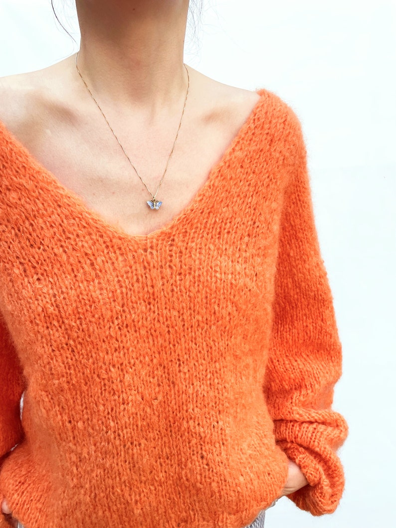 Siri Mohair Sweater Knitting Pattern, Beginner Friendly (PDF Pattern ...
