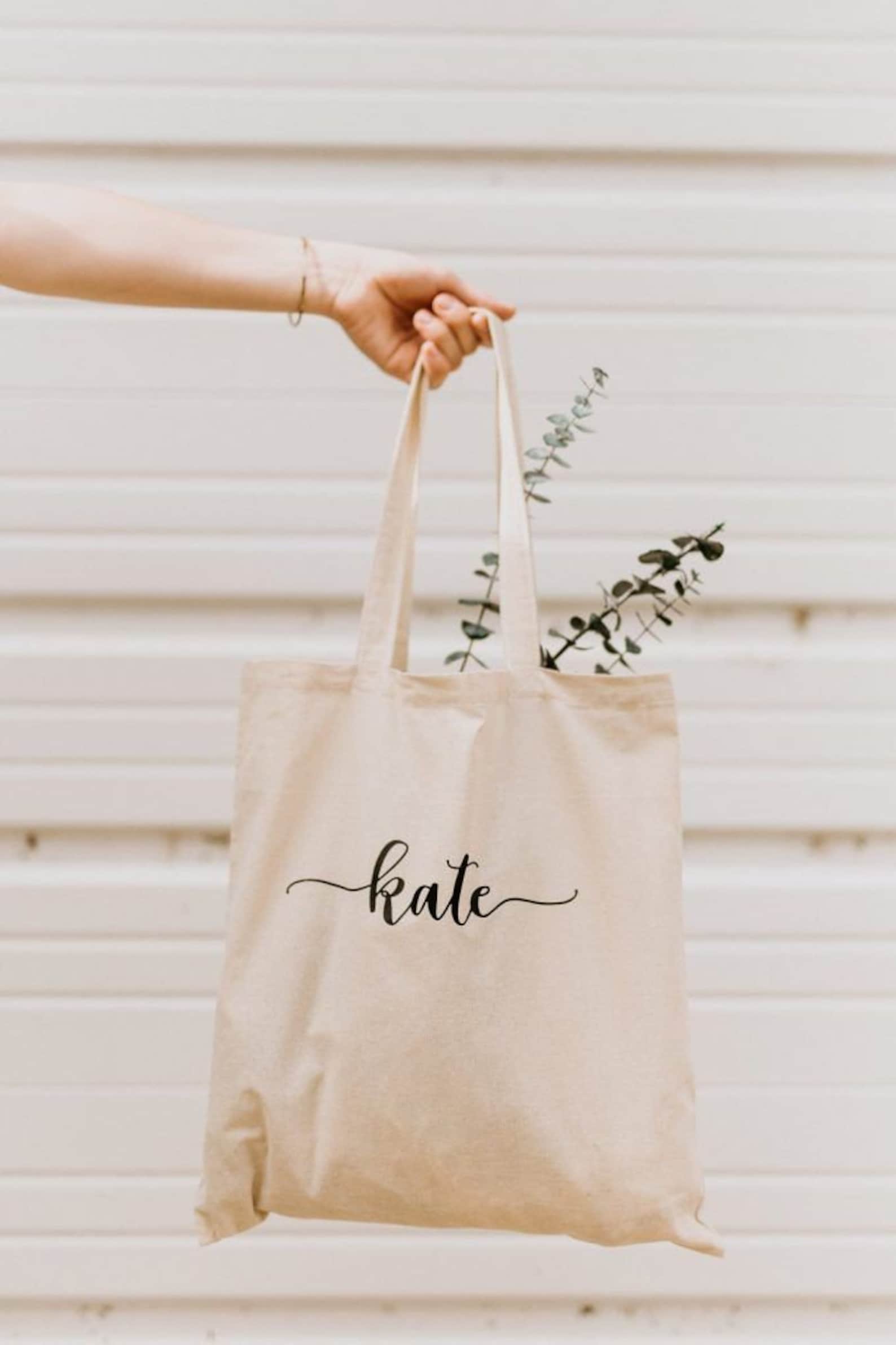 Initial Tote Bag Personalized Alphabet Letter Gift Bags | Etsy