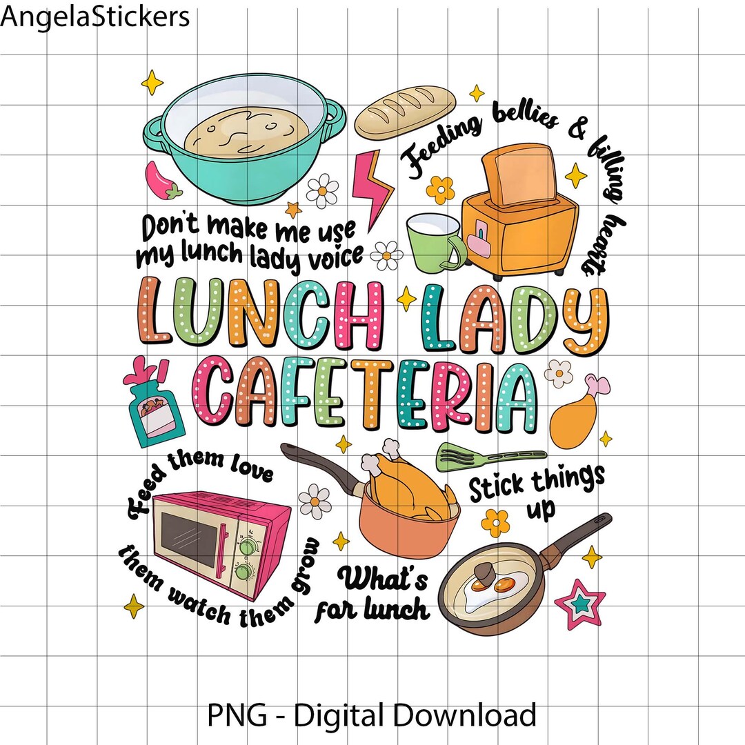 Lunch Lady Design Png, Western, Lunch Lady Png, Western Lunch Lady ...