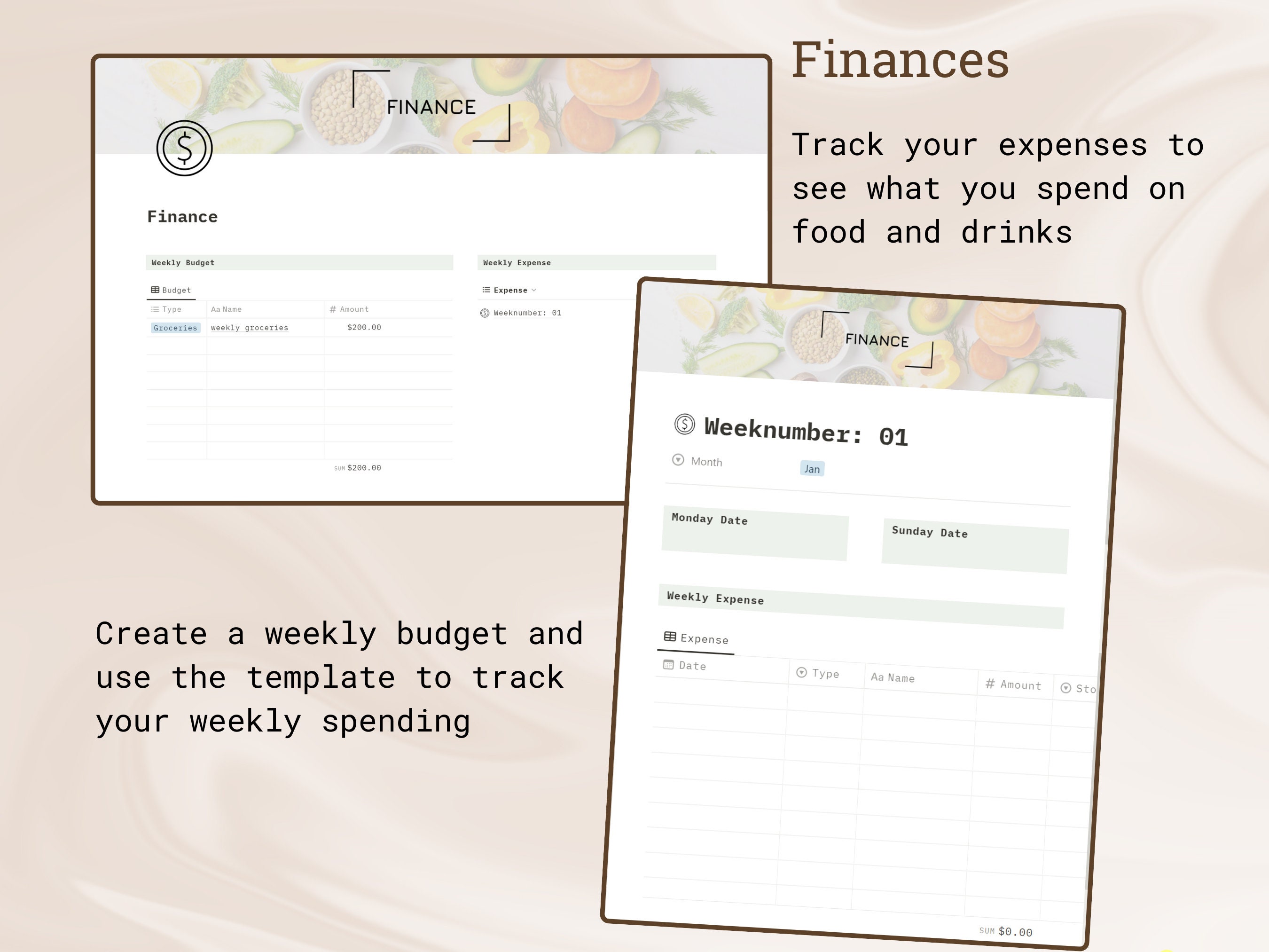 Notion Daily Meal Planner Template Comprehensive Food & Nutrition ...