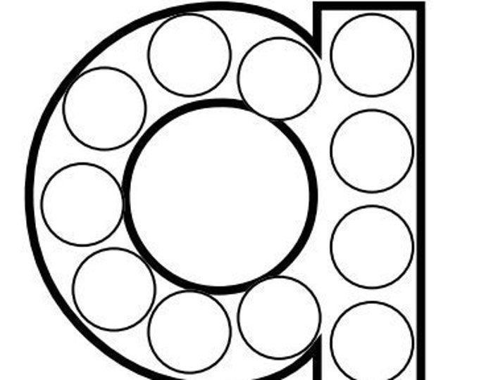 Do A Dot Lowercase Alphabet - Etsy