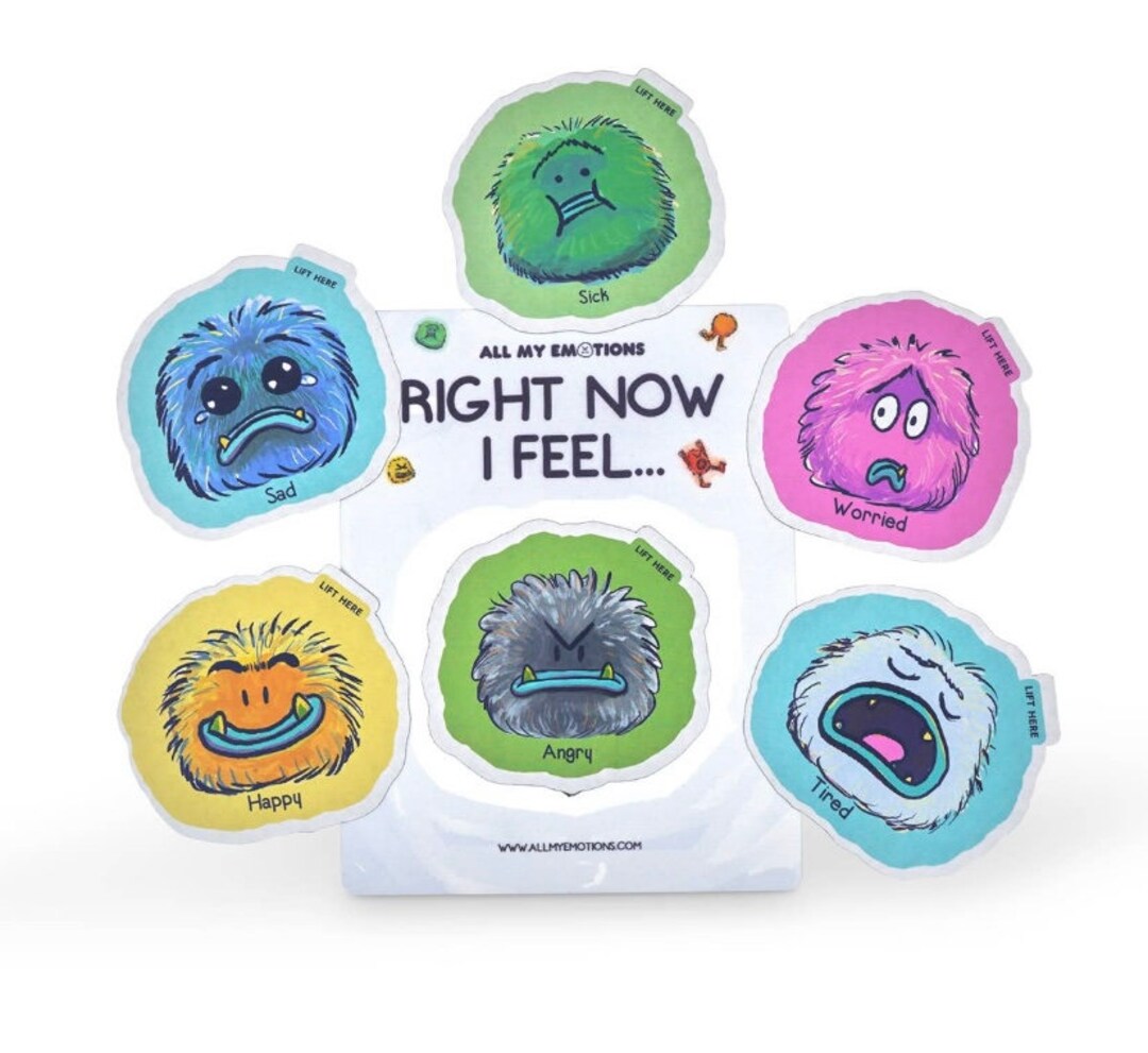 Feelings Friends Magnetic Emotions Board for Kids, Childrens Feelings ...