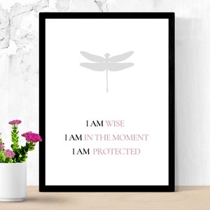 Affirmation Words Printable Artwork, Spiritual Wall Art Digital, Mental ...
