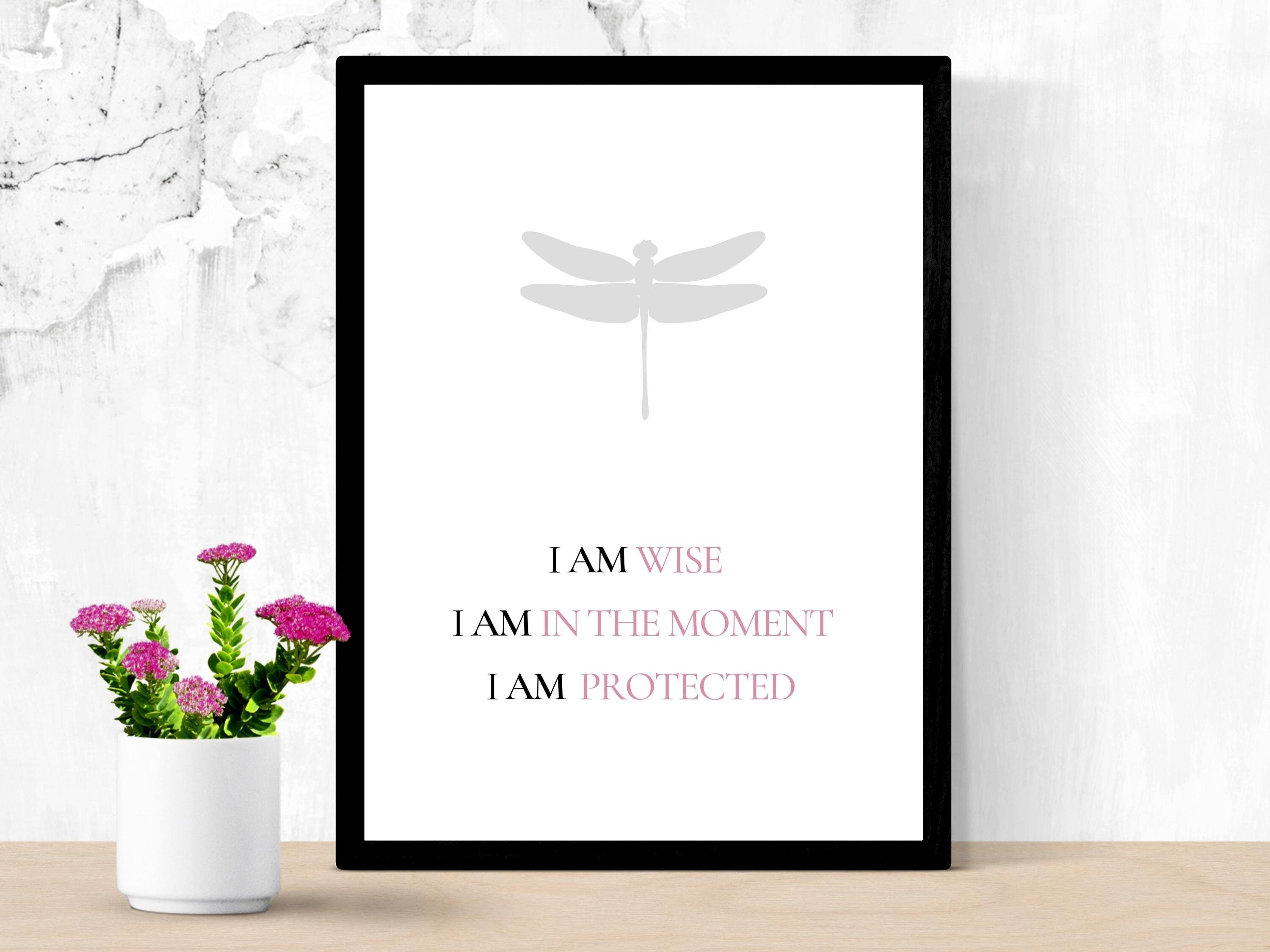 Affirmation Words Printable Artwork, Spiritual Wall Art Digital, Mental ...