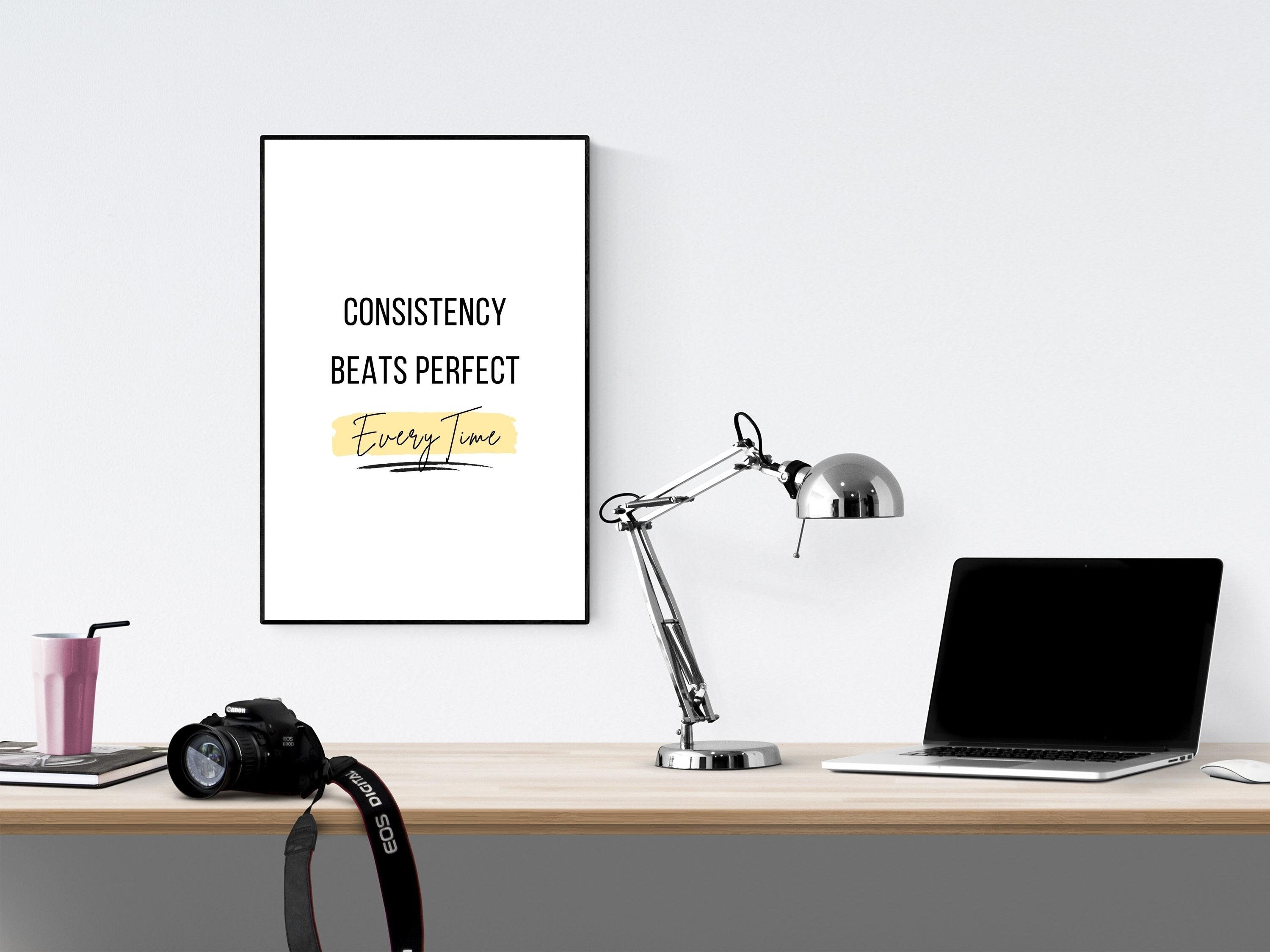 Consistency Poster Digital Download, Consistency Motivation Poster ...