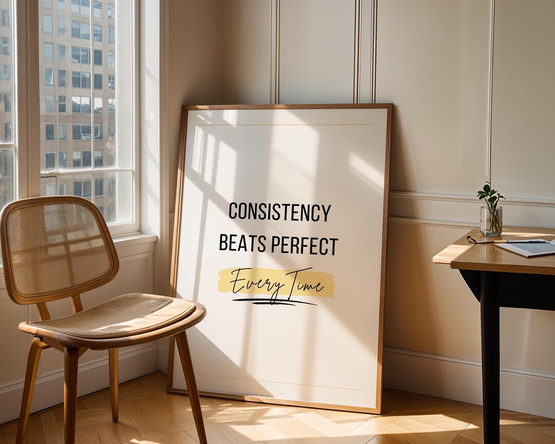 Consistency Poster Digital Download, Consistency Motivation Poster ...