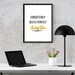 Work From Home Motivational Wall Decor, Success Wall Art, Encouragement ...