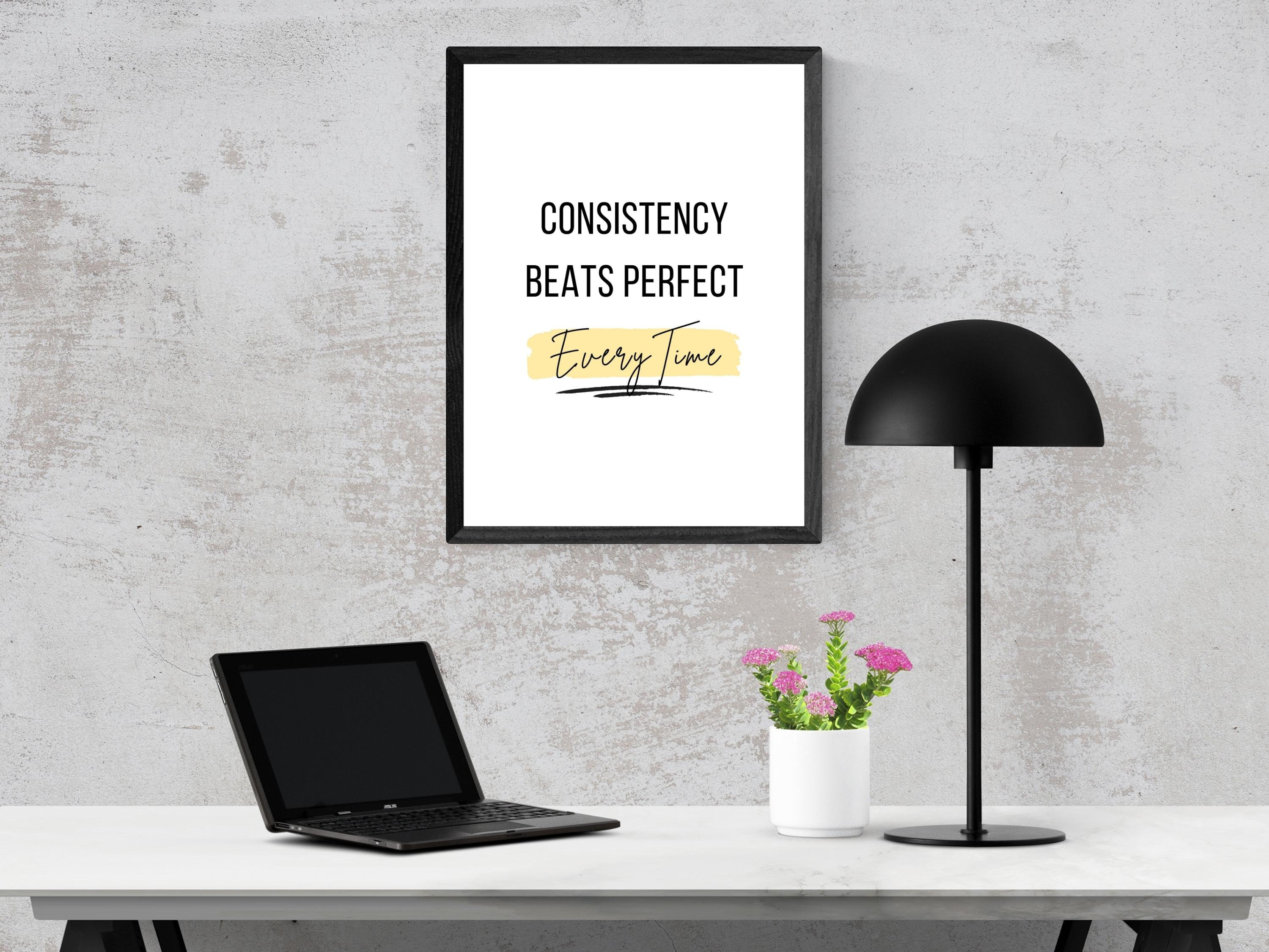 Consistency Poster Digital Download, Consistency Motivation Poster ...