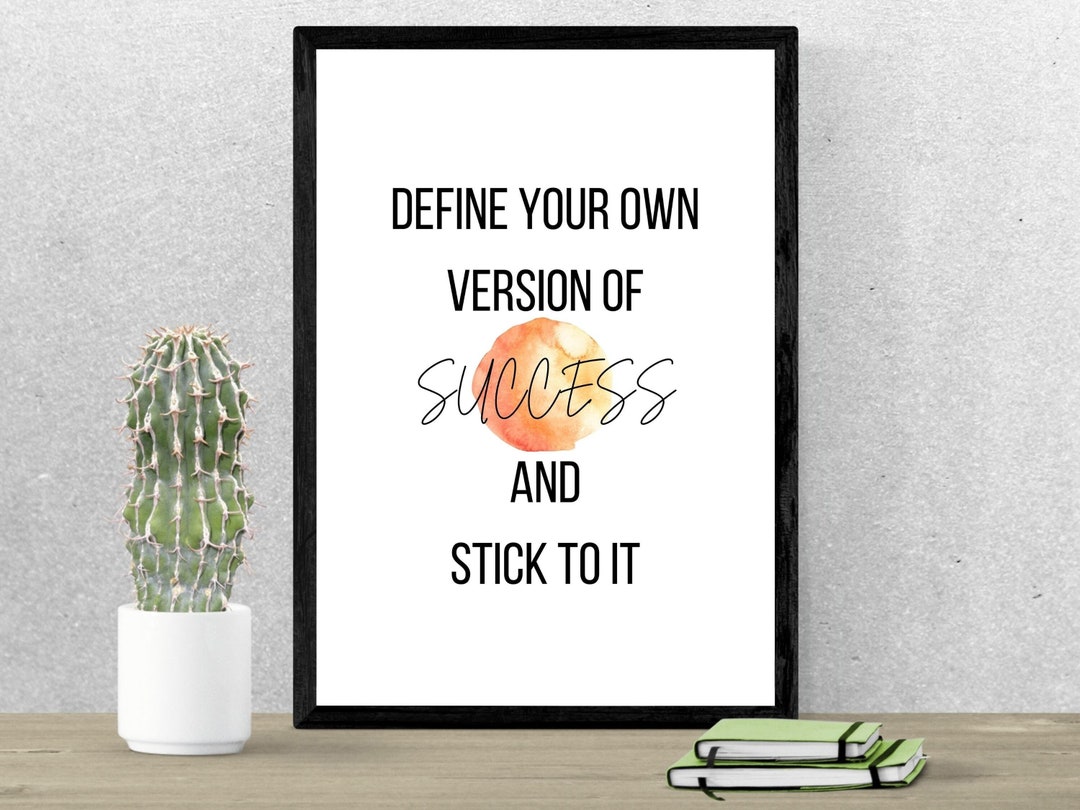Entrepreneur Wall Art Motivational, Small Business Owner Succcess ...
