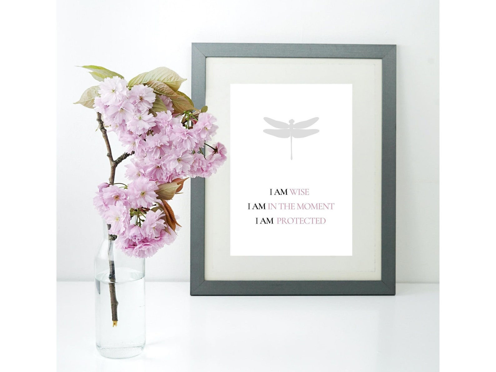 Affirmation Words Printable Artwork, Spiritual Wall Art Digital, Mental ...
