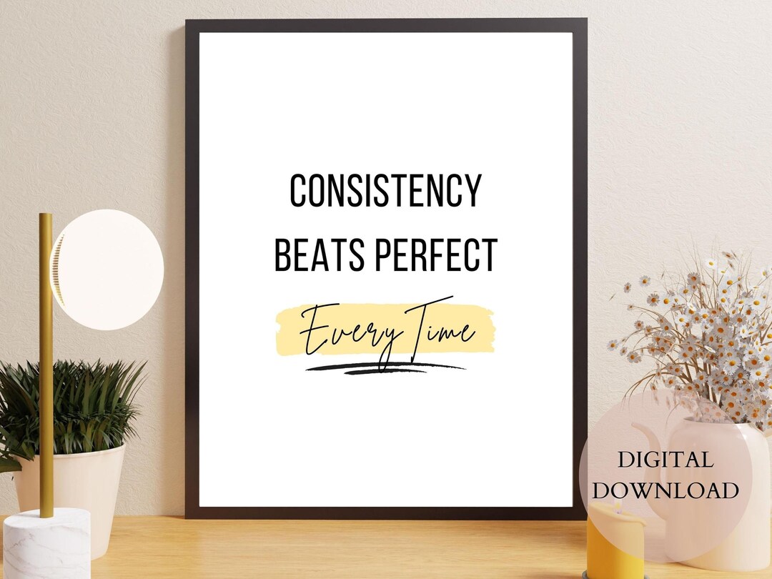 Motivational Poster, Printable Quote Wall Art, Action Phrase Digital ...