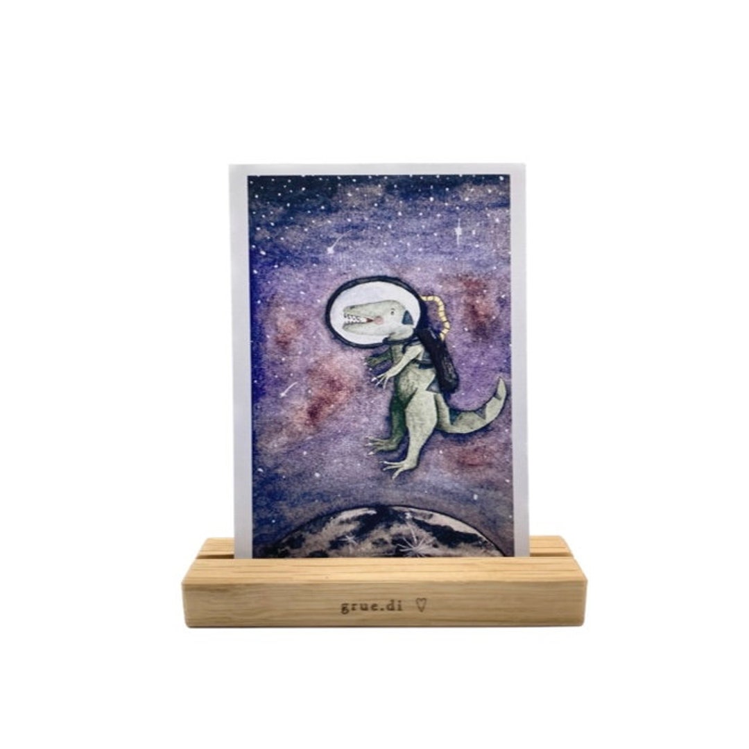 Postcard Space Dino - Etsy
