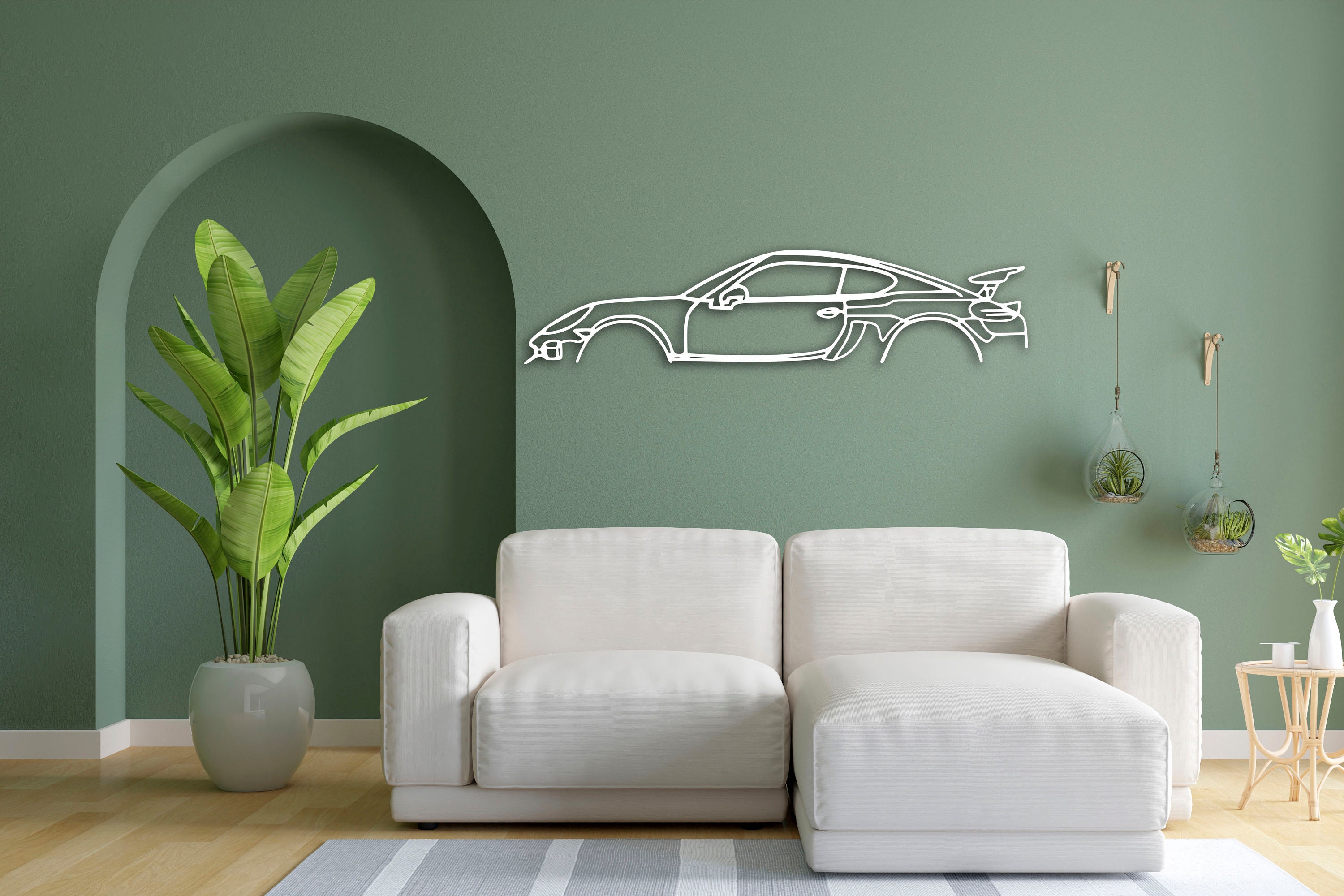 Sports Car Line Art, Racing Car Metal Wall Art, Modern Automotive Decor ...