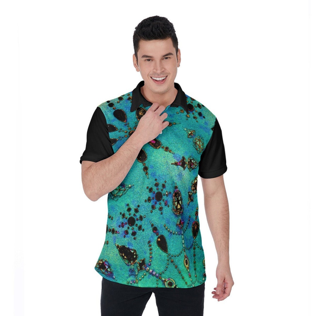 Men's Polo Shirt. Cool and Fresh Design Print. - Etsy