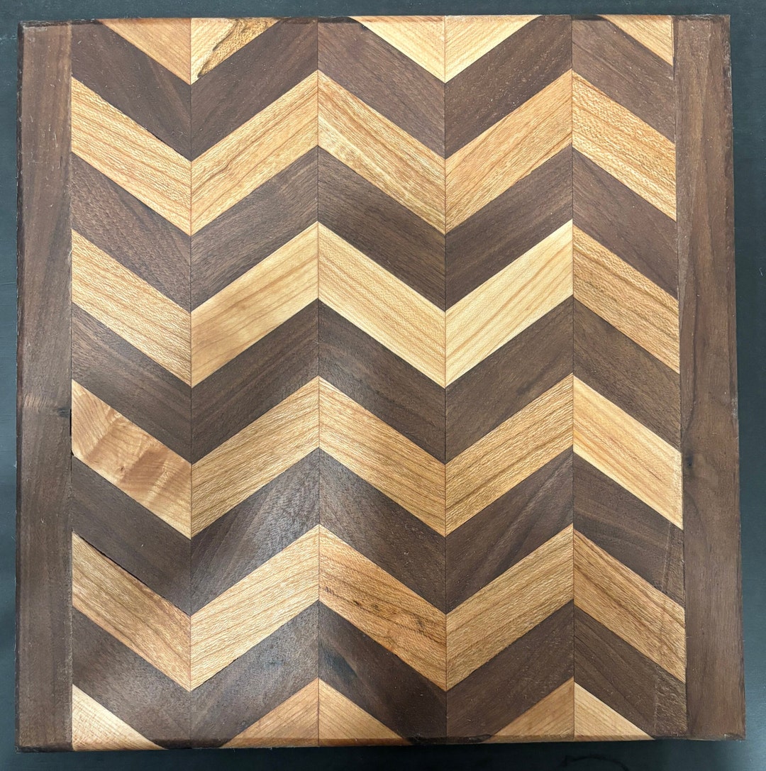 Wooden Multi Patterned Cutting Board Brand New Never Used Oiled Food ...