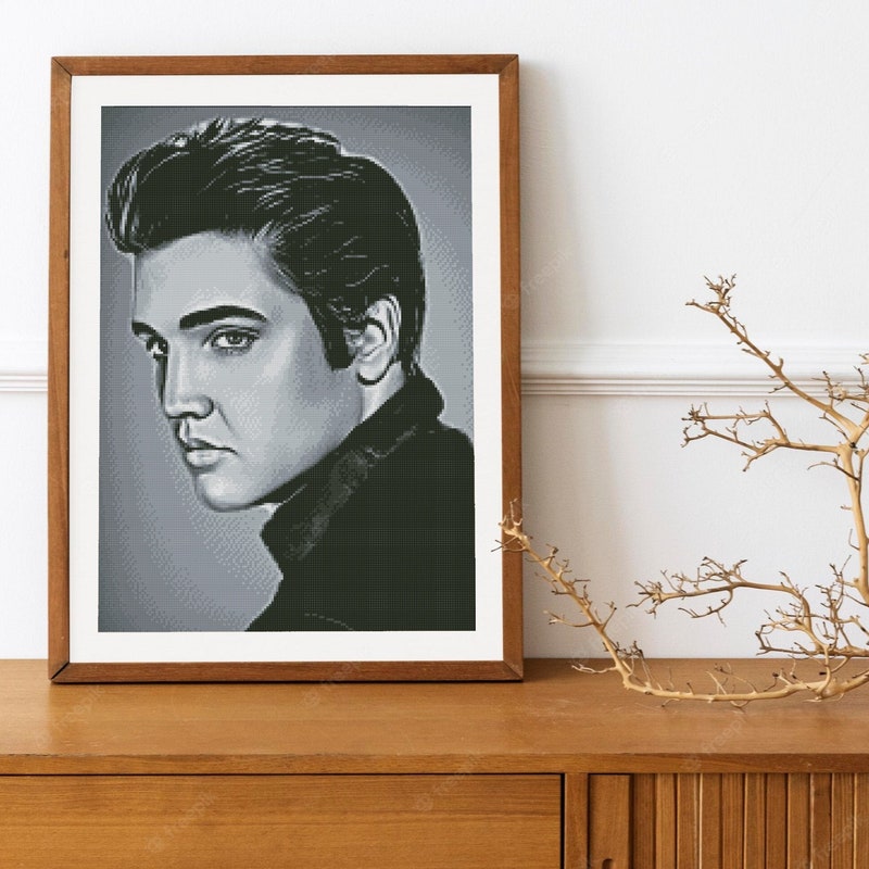 Elvis Cross Stitch - Etsy