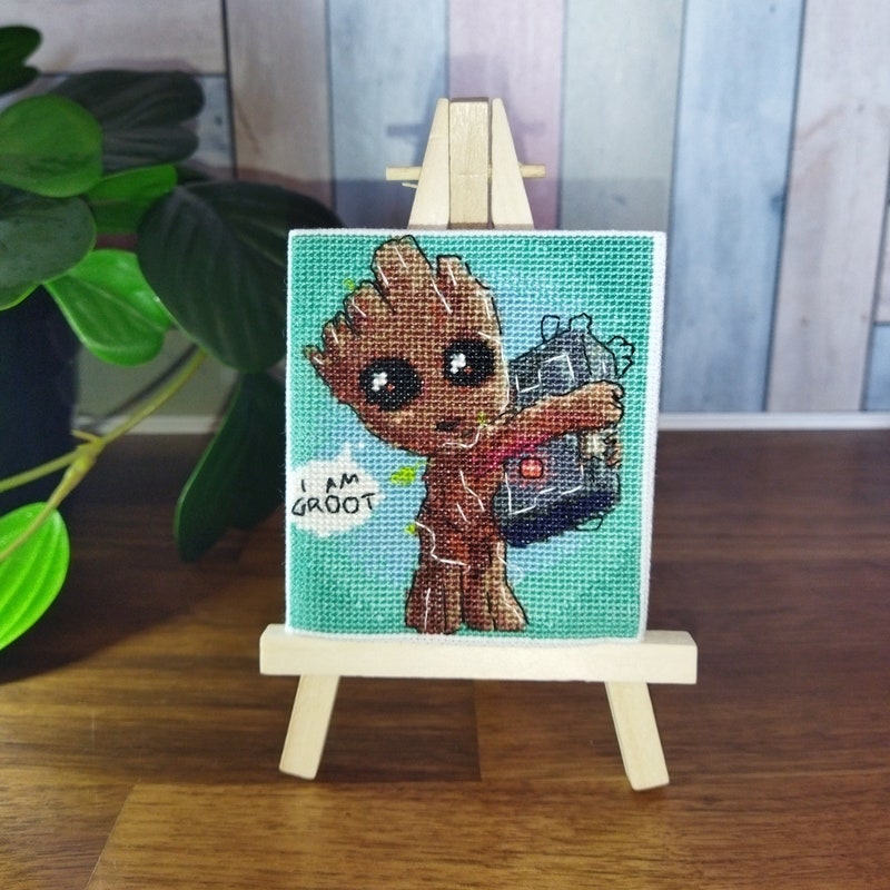 Groot Cross Stitch - Etsy