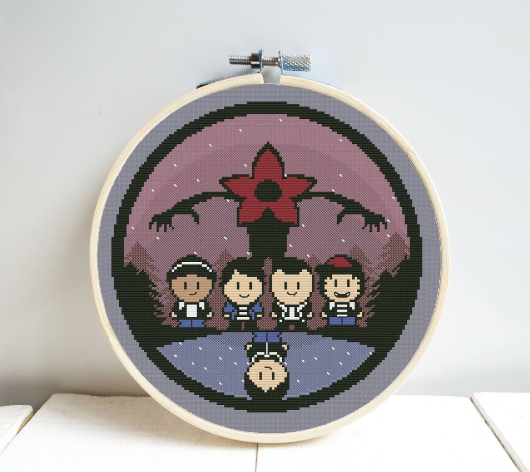 Very Stranger Things Cross Stitch Pattern DMC Chart Two Color ...