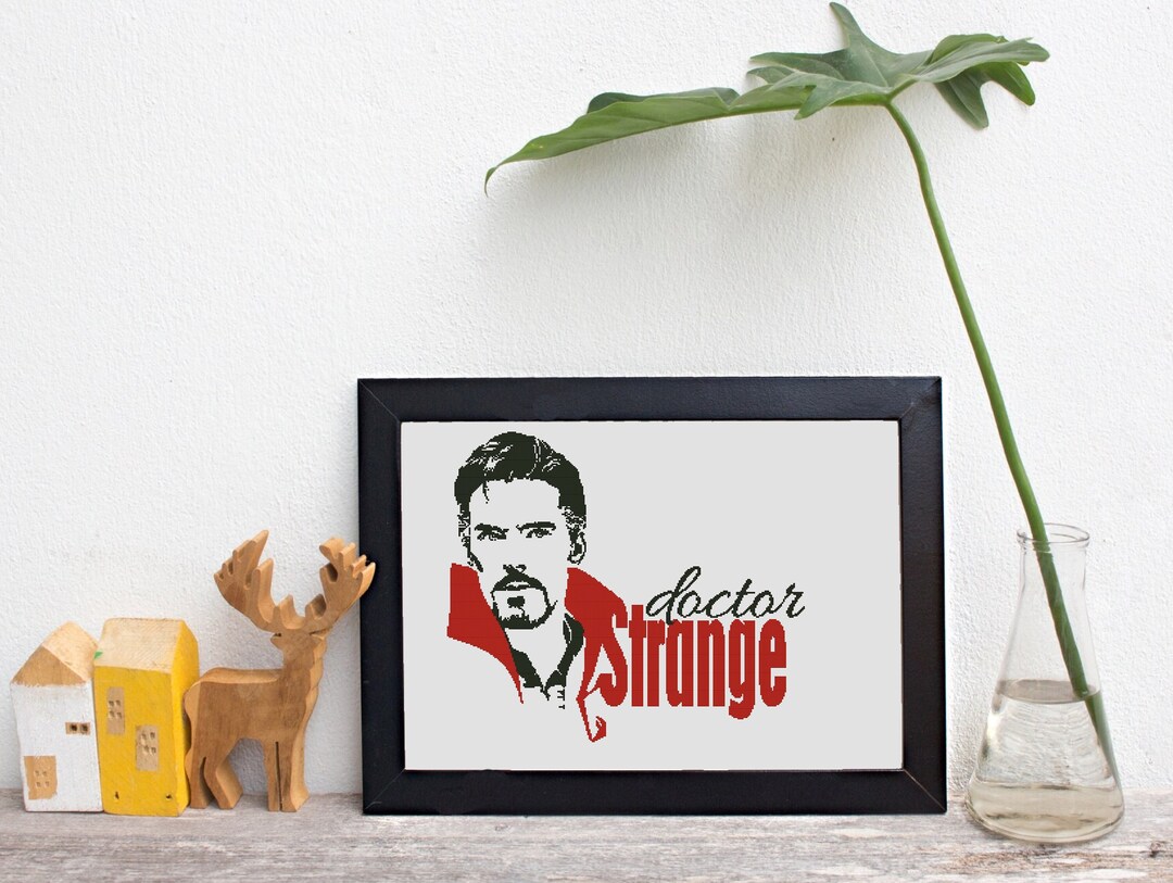 Doctor Strange Cross Stitch Pattern DMC Chart Two Color Variations ...