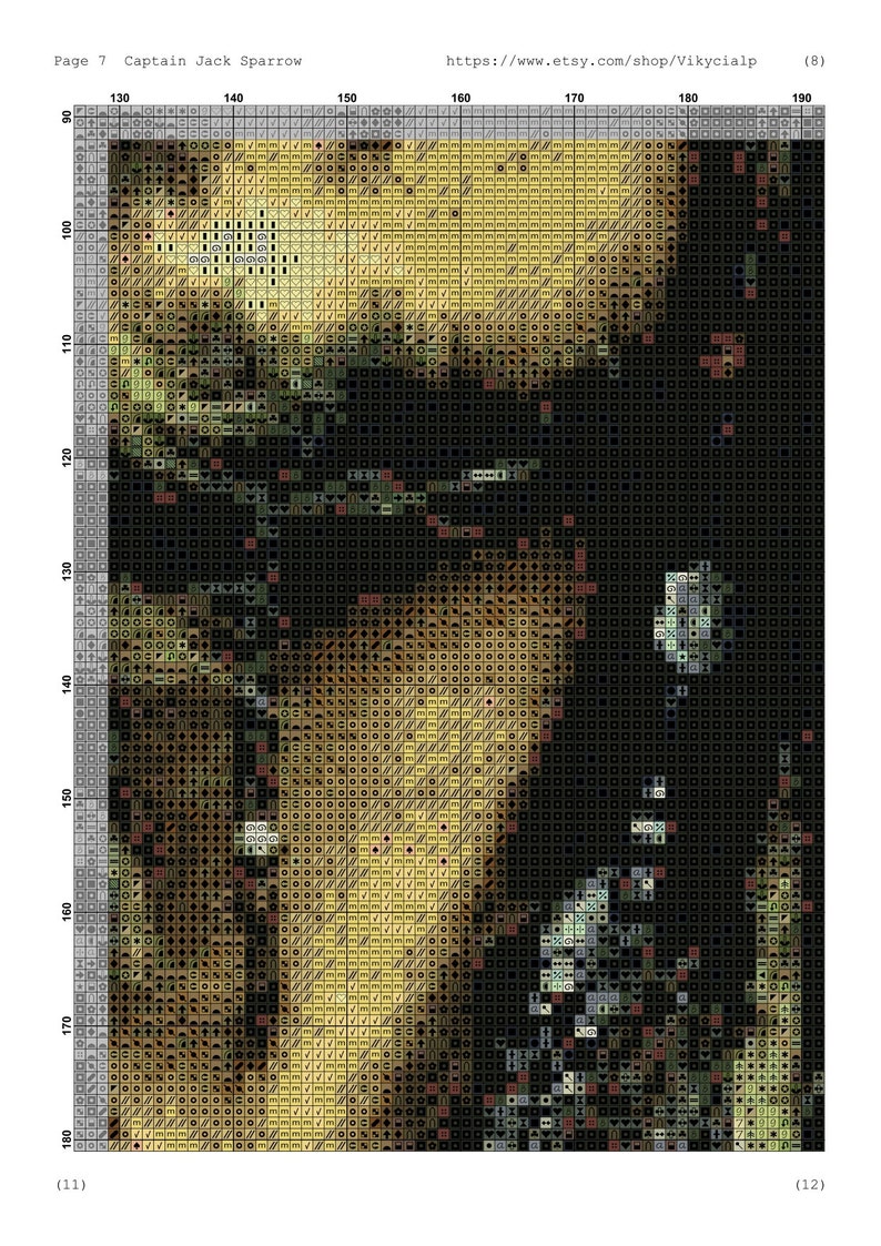 Johnny Depp Cross Stitch Pattern DMC Chart Two Color - Etsy
